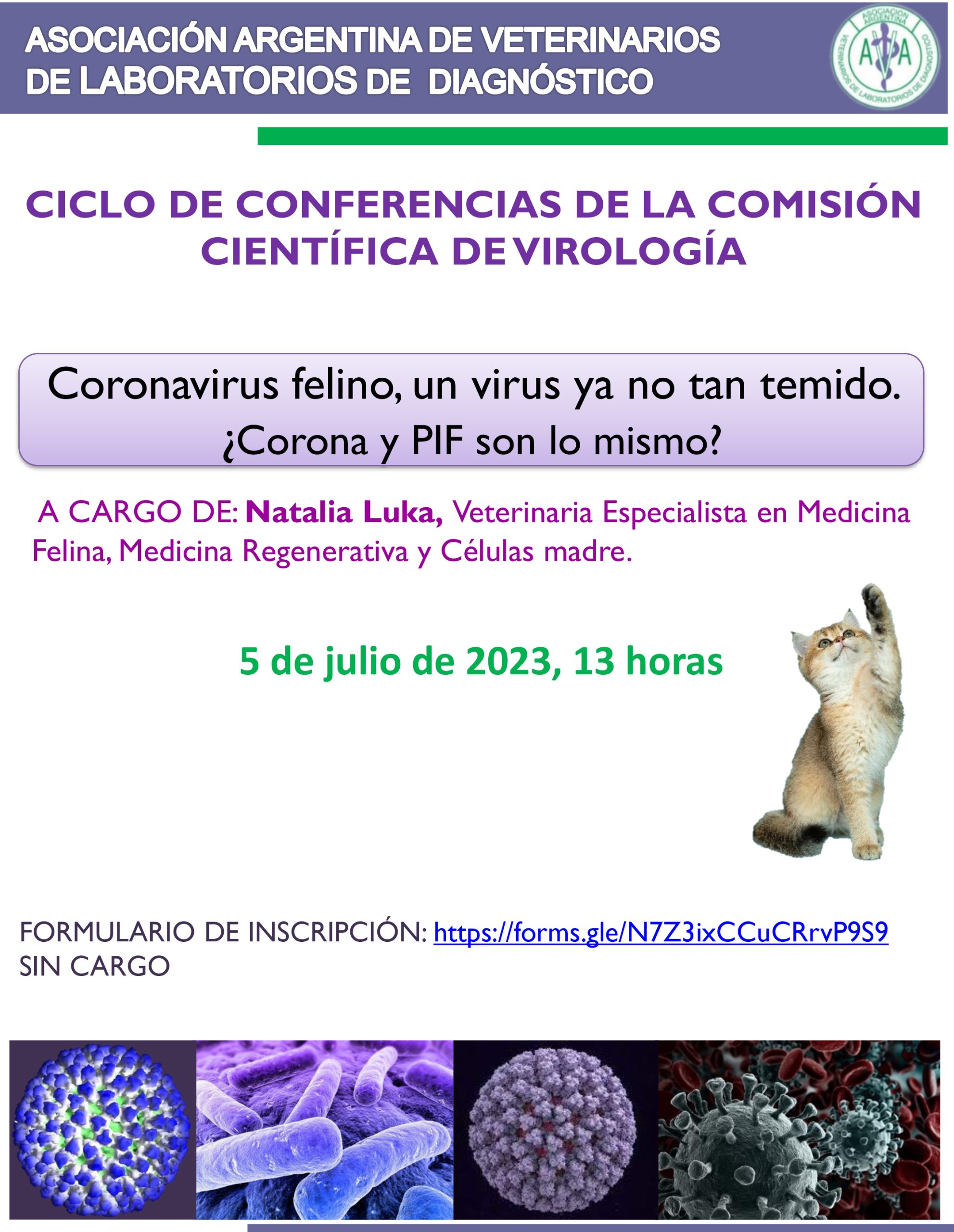 CICLO DE CONFERENCIAS DE LA COMISIÓN CIENTÍFICA DE VIROLOGÍA – AAVLD